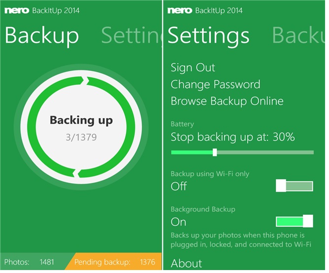 Official Nero BackItUp app comes to Windows Phone store.