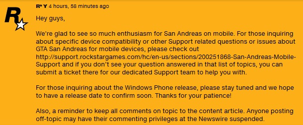 GTA: San Andreas release date to be confirmed soon, says Rockstar ...